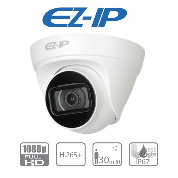 EZ-IP IPC-T1B20 kültéri, 2MP, 2,8mm, IR30m, IP Turret kamera - BestByte