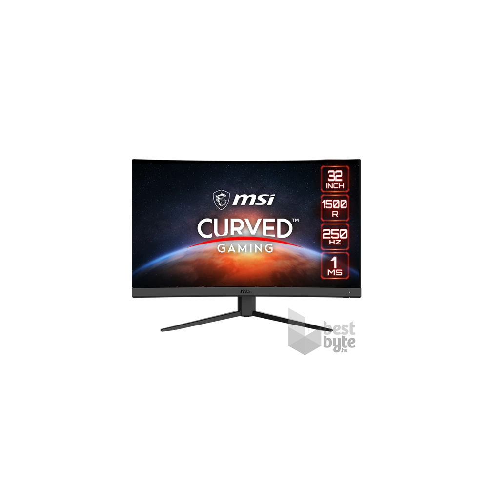 MSI 31,5" G32C4X FHD VA DP/HDMI ívelt gamer LEDmonitor - BestByte