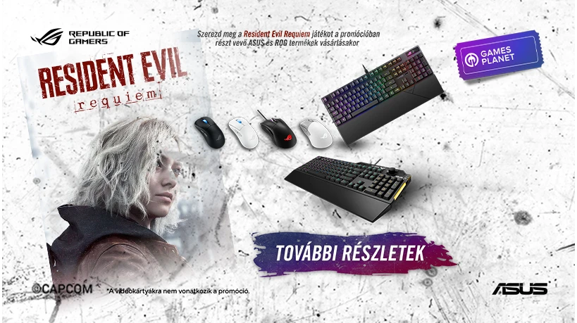 Most ráadás Resident Evil Requiem jár ASUS vásárlásod mellé - BestByte