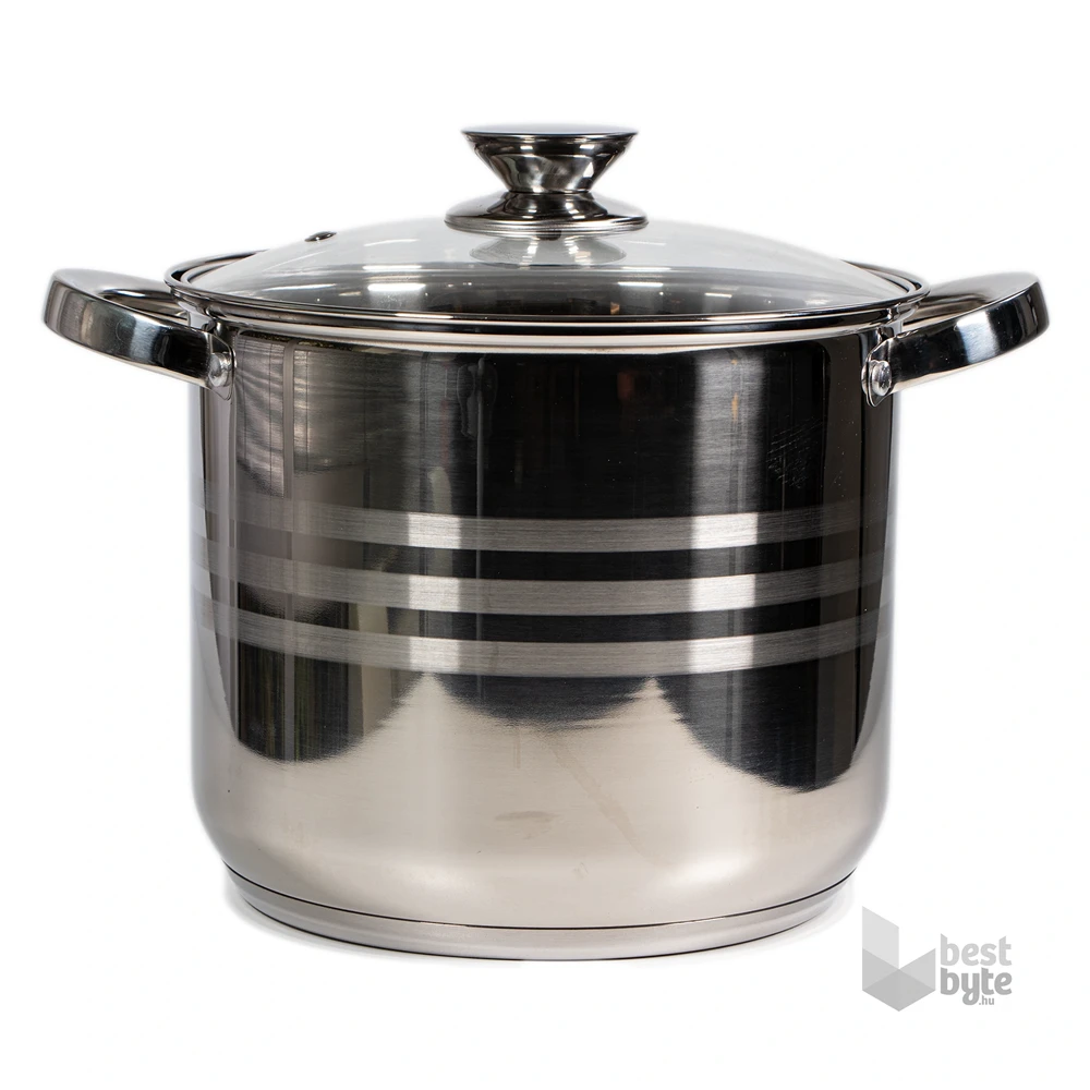 TOO LP-7171-7L prémium rozsdamentes edény 7,2 liter fazék/lábas+fedő 22 ...